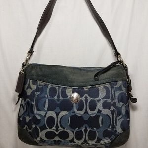 Coach | Bags | A963 Coach Optic Chelsea Bag Purse Blue | Poshmark